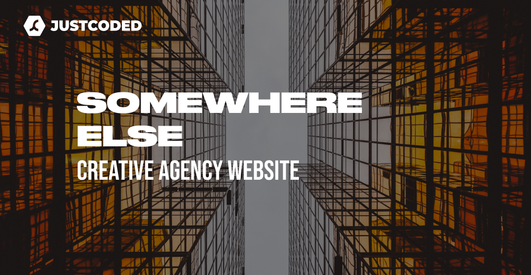 Somewhere Else — creative agency website | JustCoded