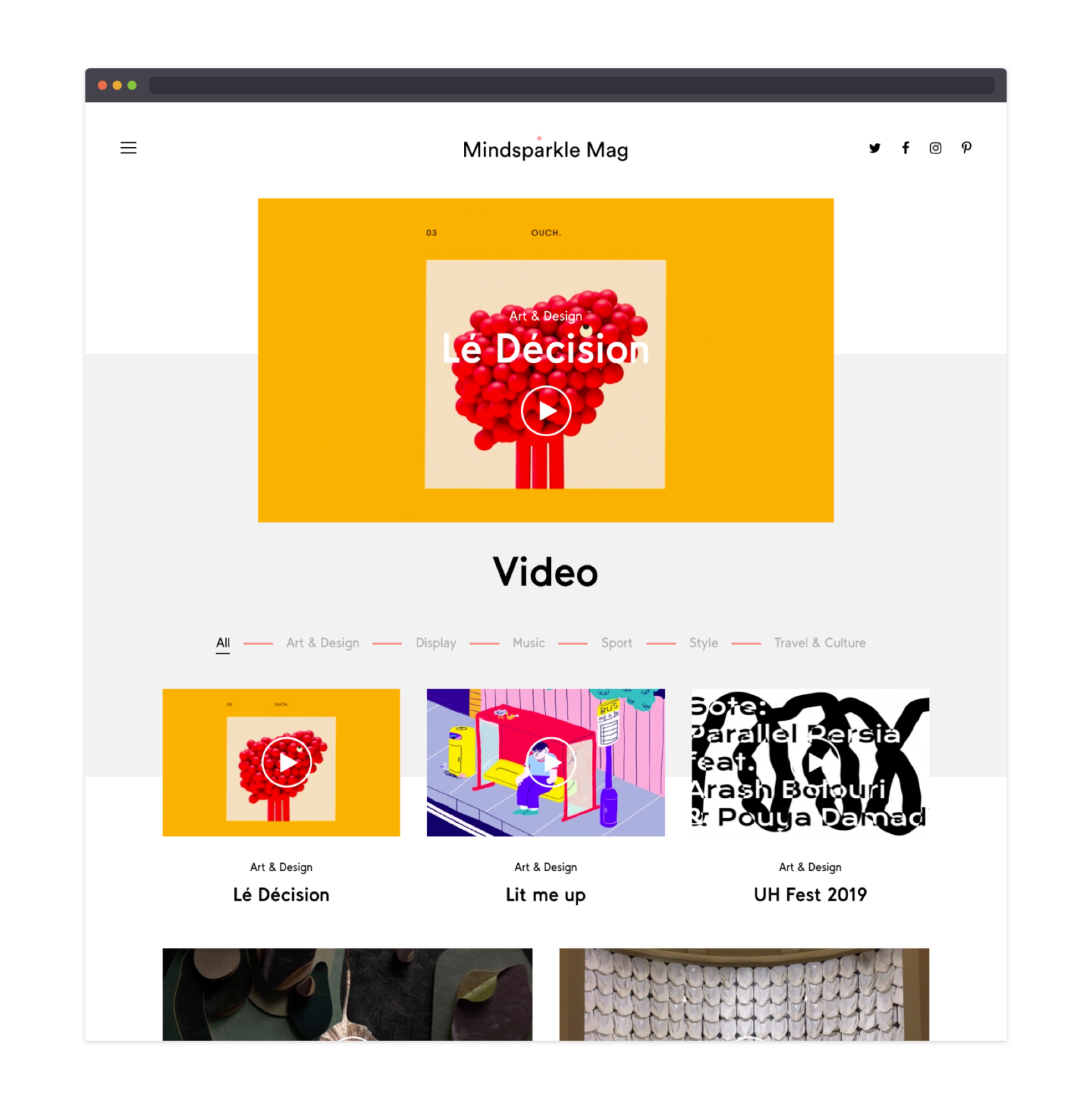 Mindsparkle Mag – design blog on WordPress | JustCoded